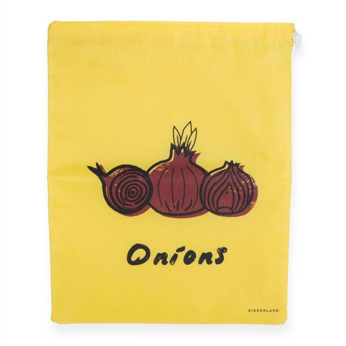 Sac à oignons en tissu 26,5 x 36,5 cm - Kikkerland | Leroy Merlin