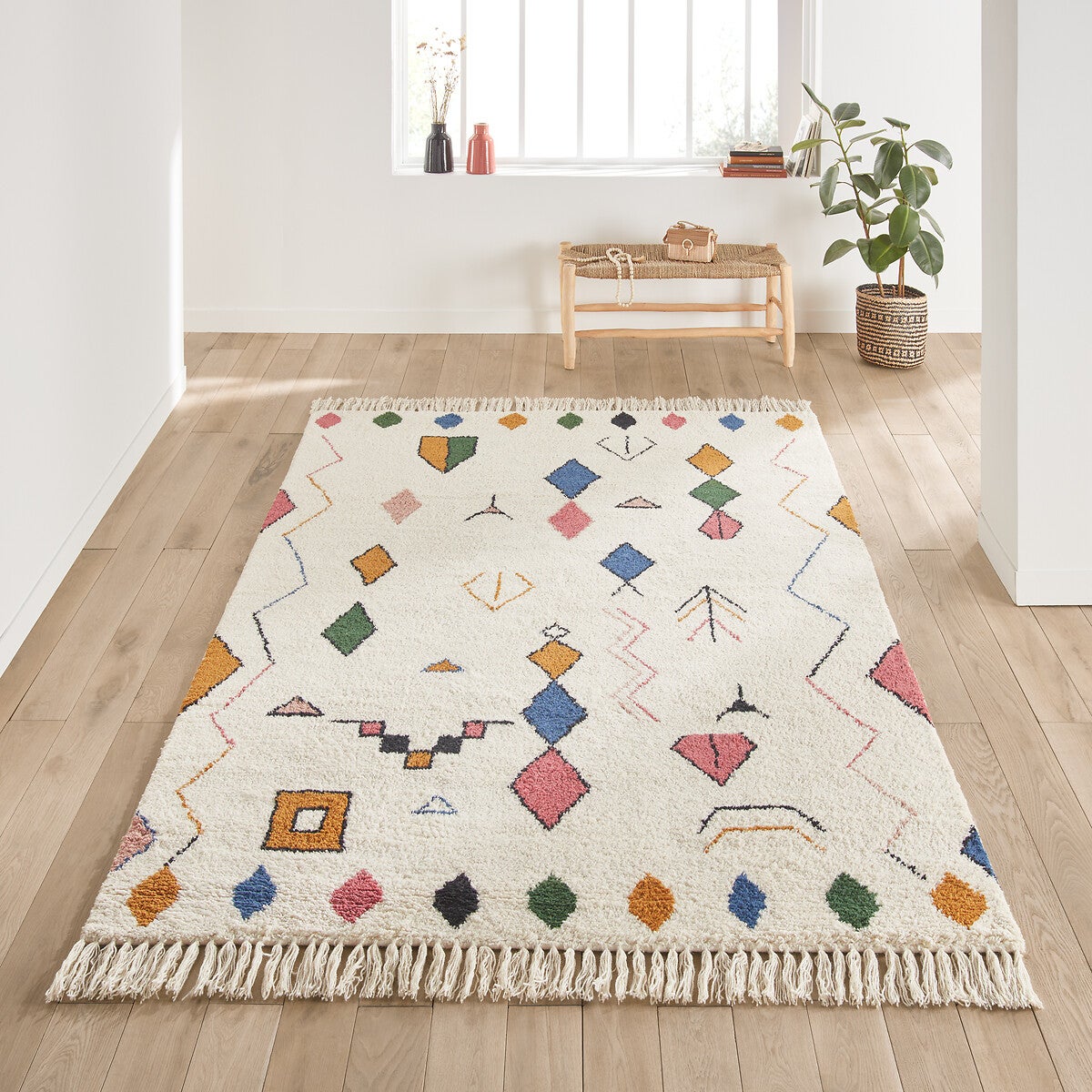 Tapis en laine, Bremar - Multicolore - 160 x 230 cm | Leroy Merlin