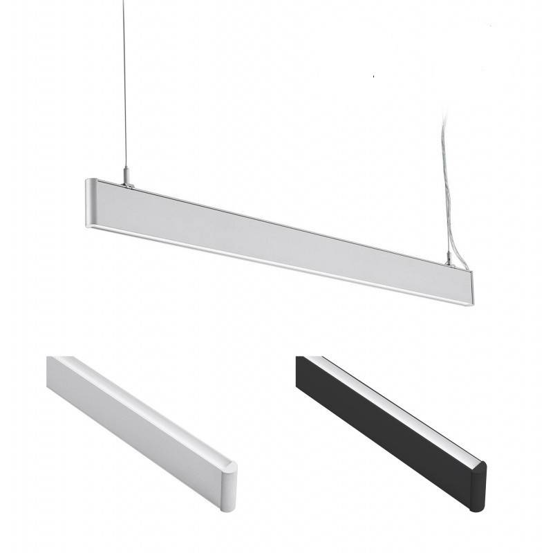 Luminaria lineal LED suspendida / superficie 40W - Slim - 120cm ...