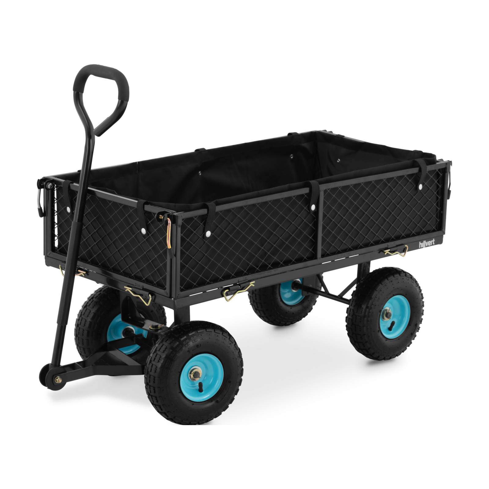 Chariot de plage pliable - hillvert - Roues en caoutchouc - Capacité de ...