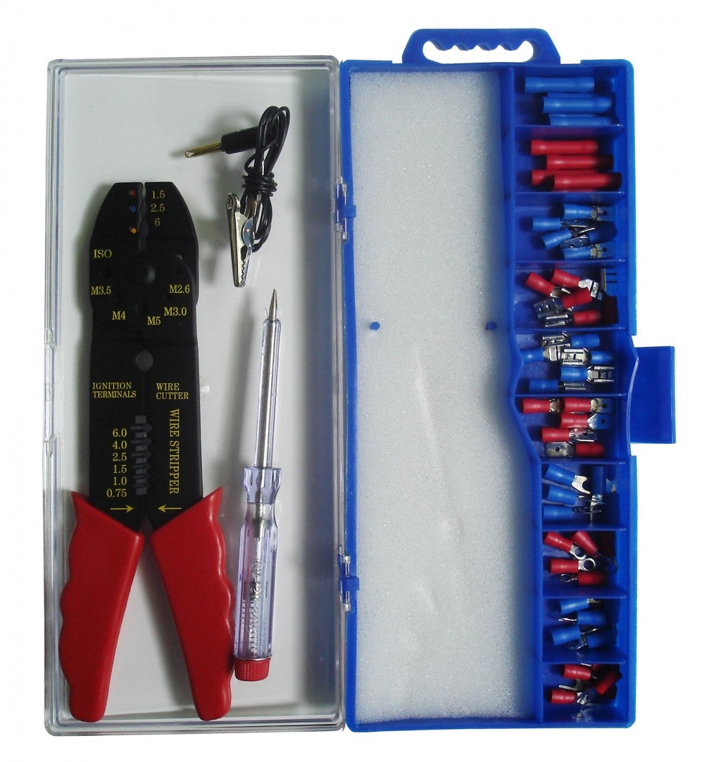 Surtido de 50 terminales con pinzas y tester ZENITECH | Leroy Merlin