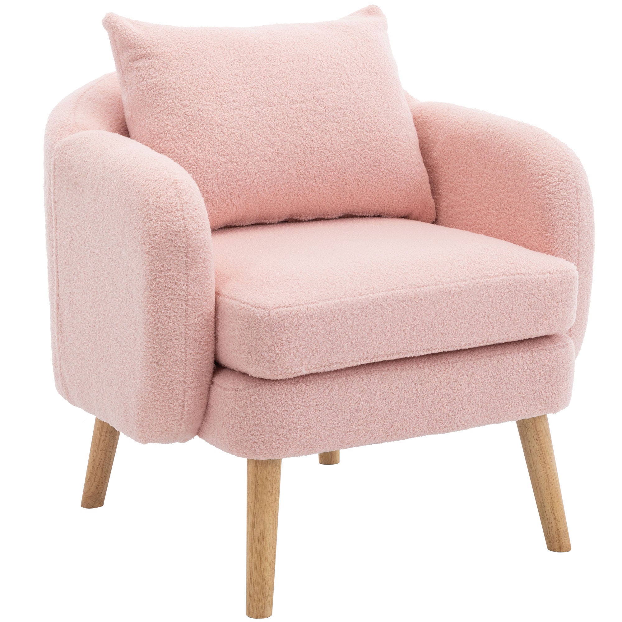 Fauteuil moderne, chaise simple en velours Teddy, chaise de loisirs ...