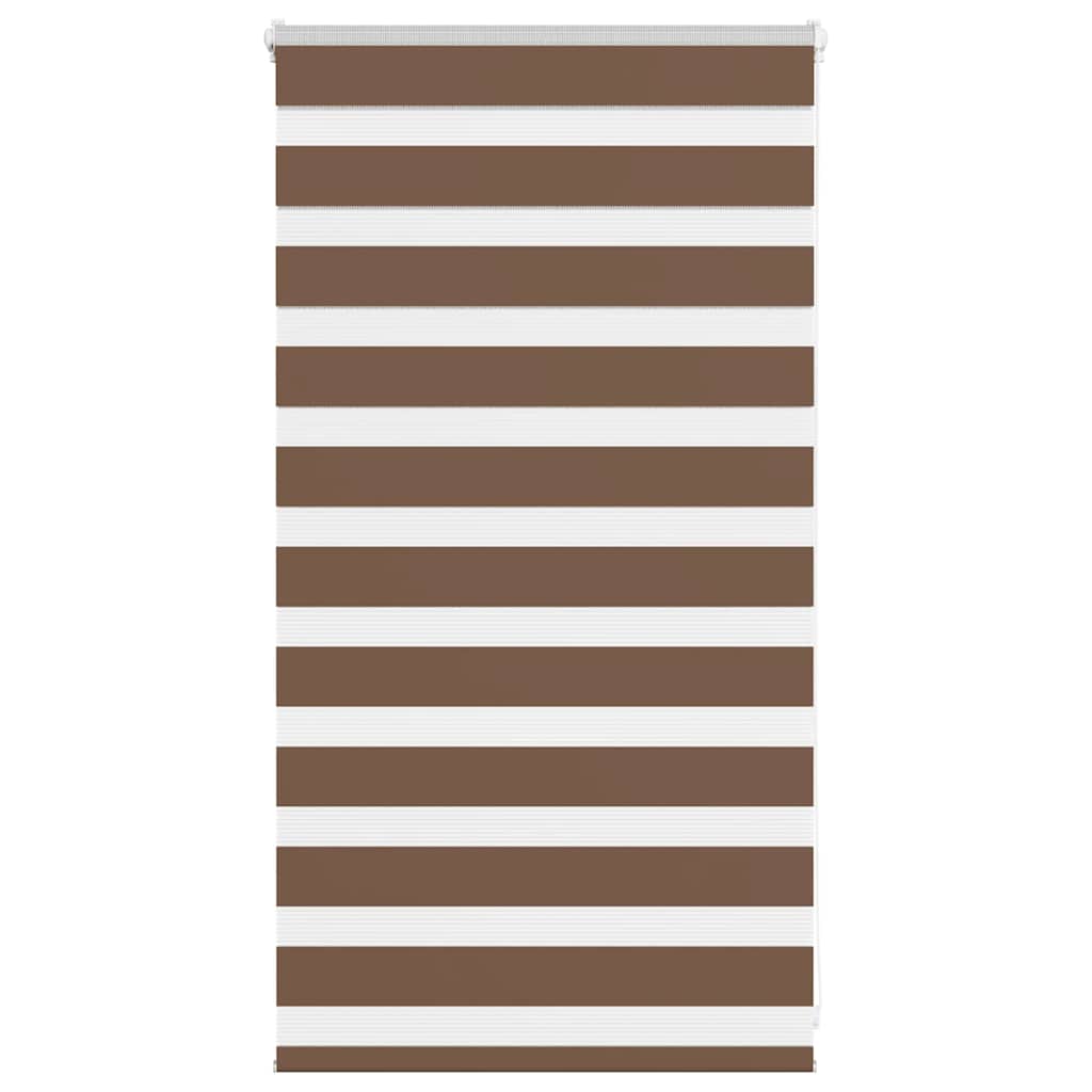 Estor cebra marrón 90x100 cm ancho tela 85,9 cm poliéster | Leroy Merlin