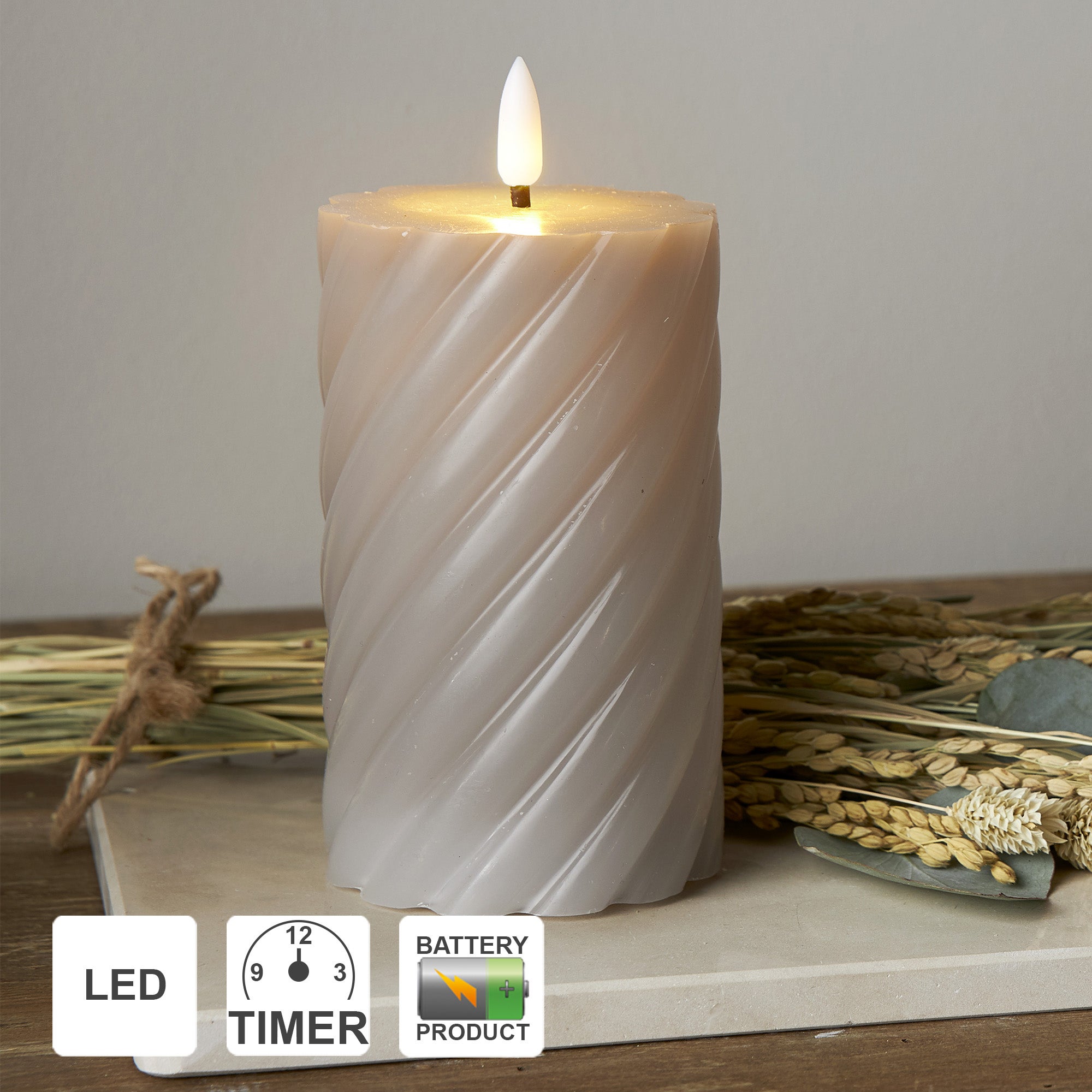 Velas LED Star Trading con función de temporizador | Velas de pilar ...