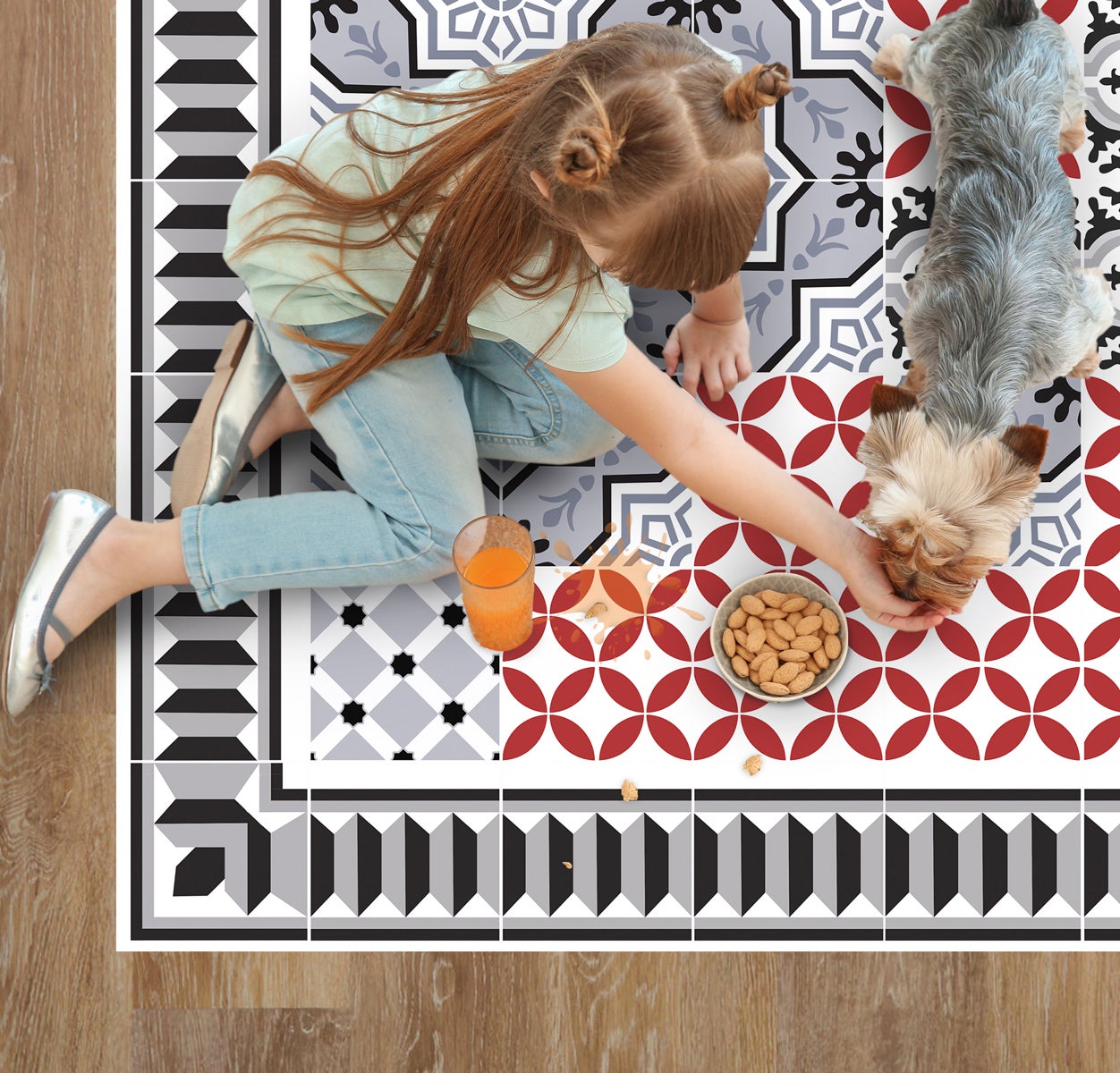 Alfombra de vinilo Scarlett 1 133x200 cm - PVC antideslizante, vinilica ...