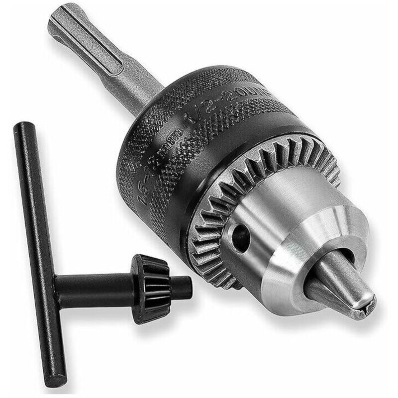 Mandrin Perceuse 1,5-13 mm 1/2-20 UNF avec adaptateur sds plus et clé ...