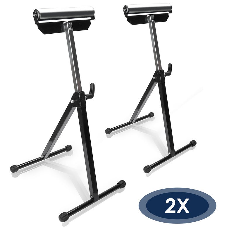 2x Servante d'atelier à Rouleau support à rouleaux Réglable en Hauteur ...