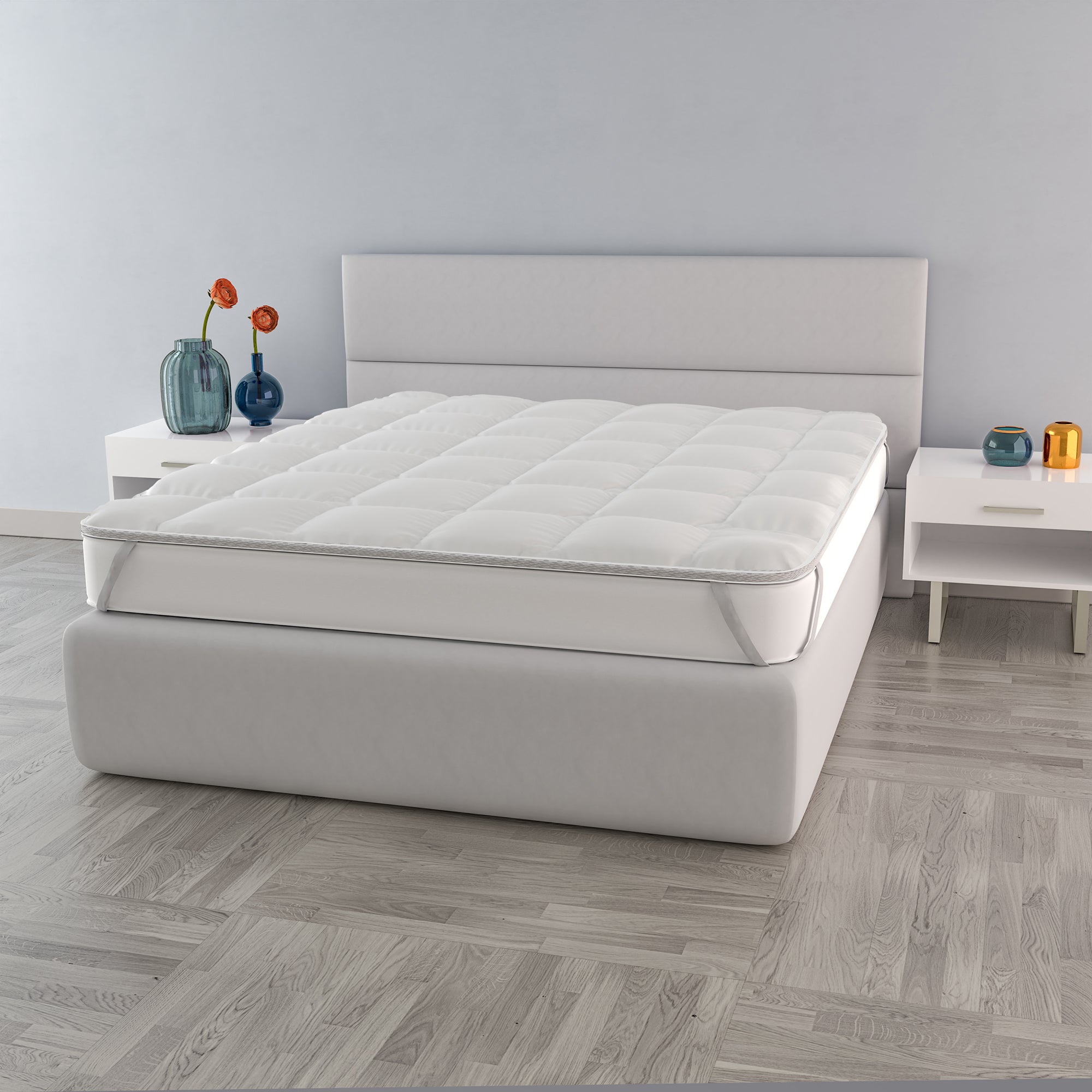 TOPPER FANCY TRAPUNTATO CON ELASTICI, MATRIMONIALE 160x195 cm | Leroy ...