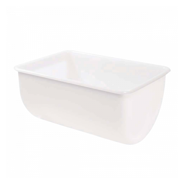 Bac grand volume semi-cylindrique 220 L - Blanc | Leroy Merlin