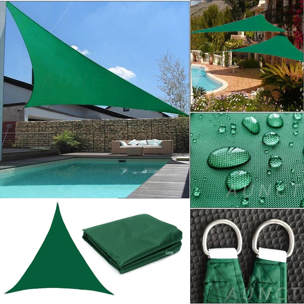 3.6x3.6x3.6m Toldo Triángulo Refugio Solar Camping Vela Sombra ...