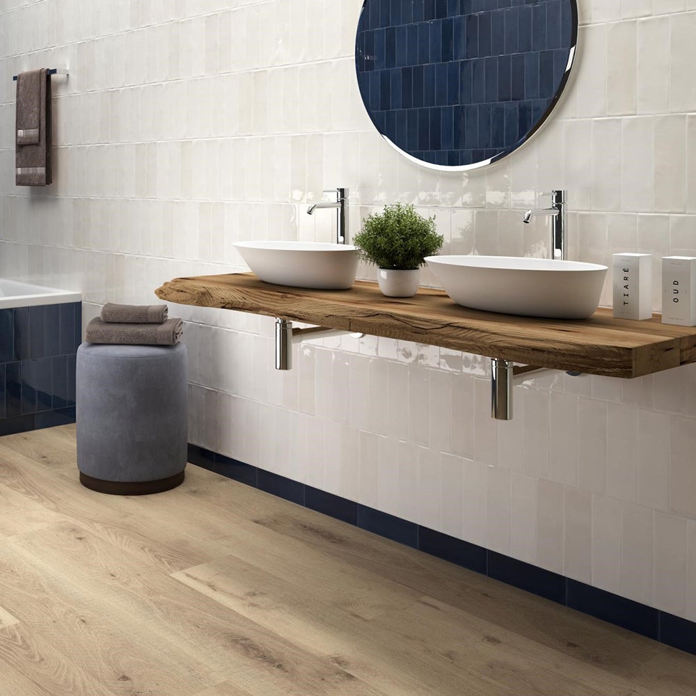 Azulejo Brillo Efecto Zellige Colección Tabarca Blanco 7,5x23cm | Leroy ...