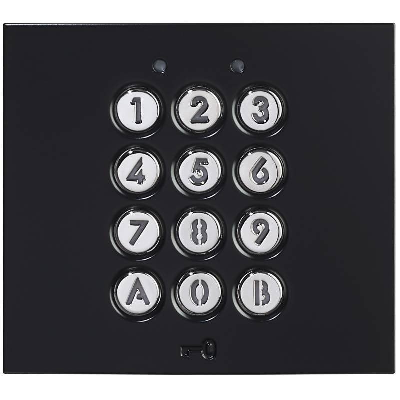 Module clavier GTACB Aiphone - 100 codes - 2 relais - 12V / 24V - Noir satiné | Leroy Merlin