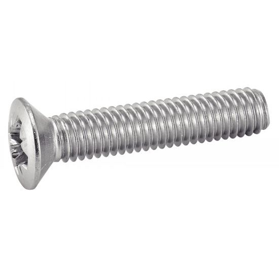 Vis à métaux tête fraisée bombée pozidrive - Inox A2 4x25 mm - Boîte de ...
