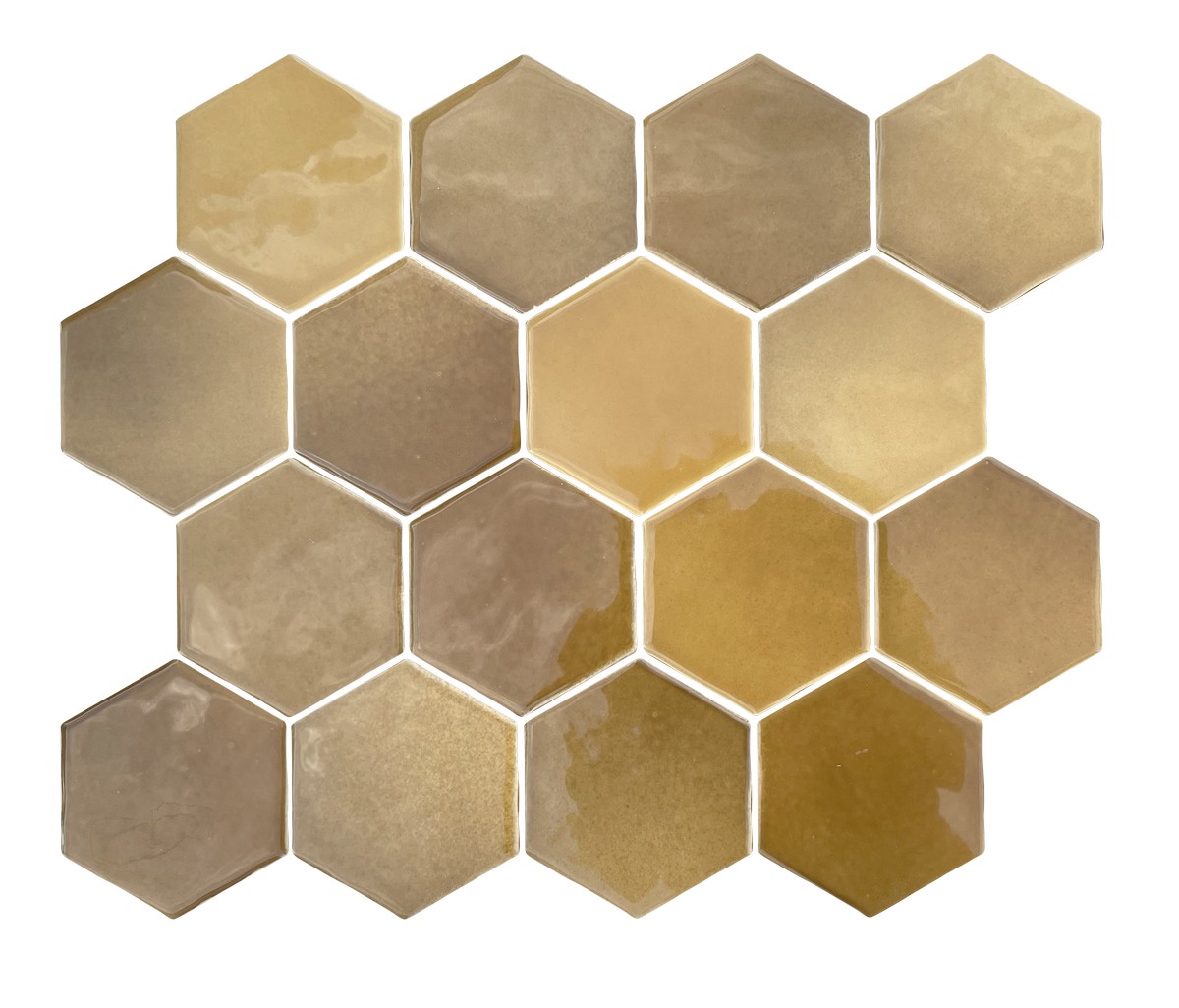 MOSAICO CERÁMICO HEXAGONAL ZELLIGE OCRE 28X32,2 | Leroy Merlin