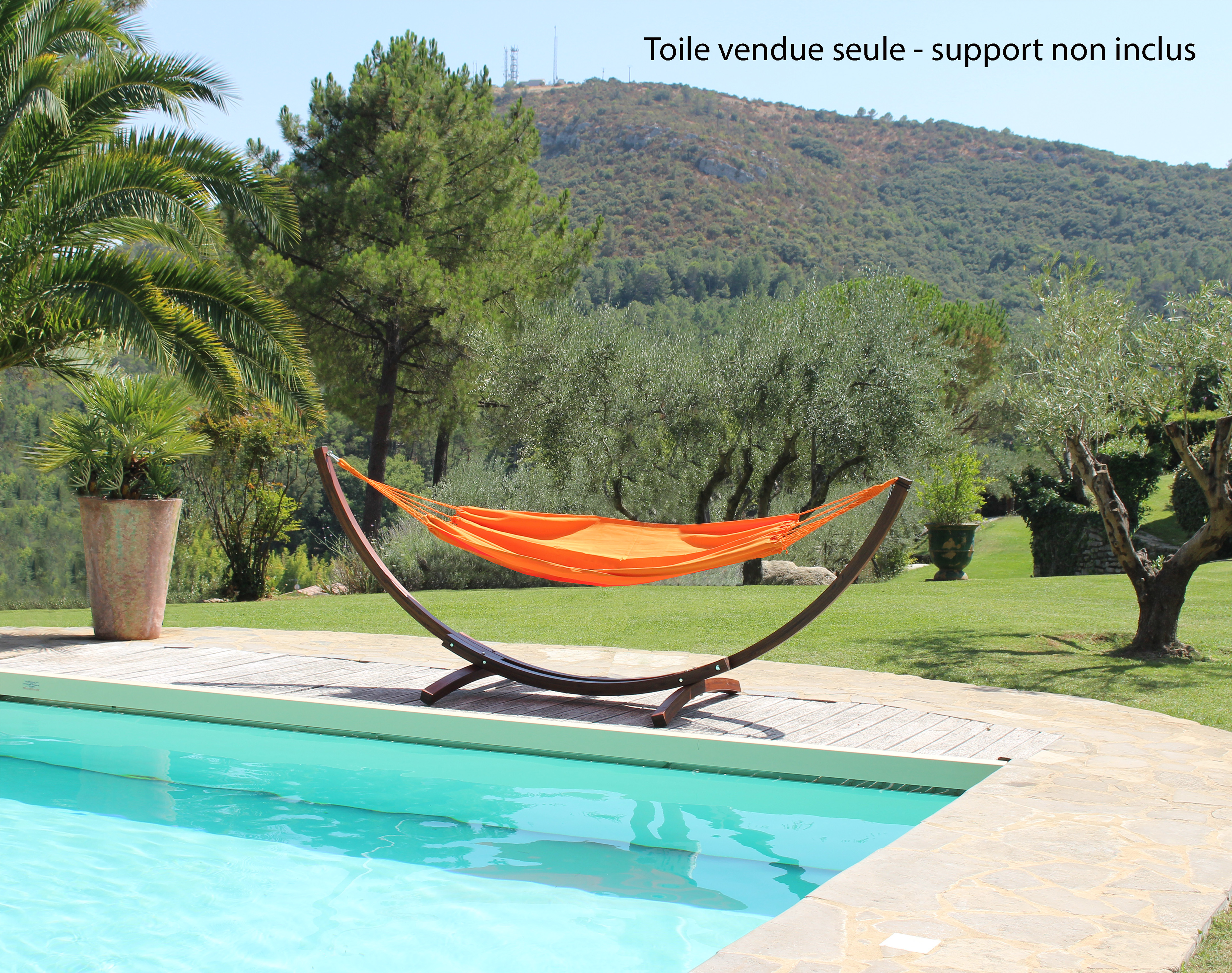 TOILE HAMAC ORANGE MANGUE 100% COTON - TOILE VENDUE SANS SUPPORT ...