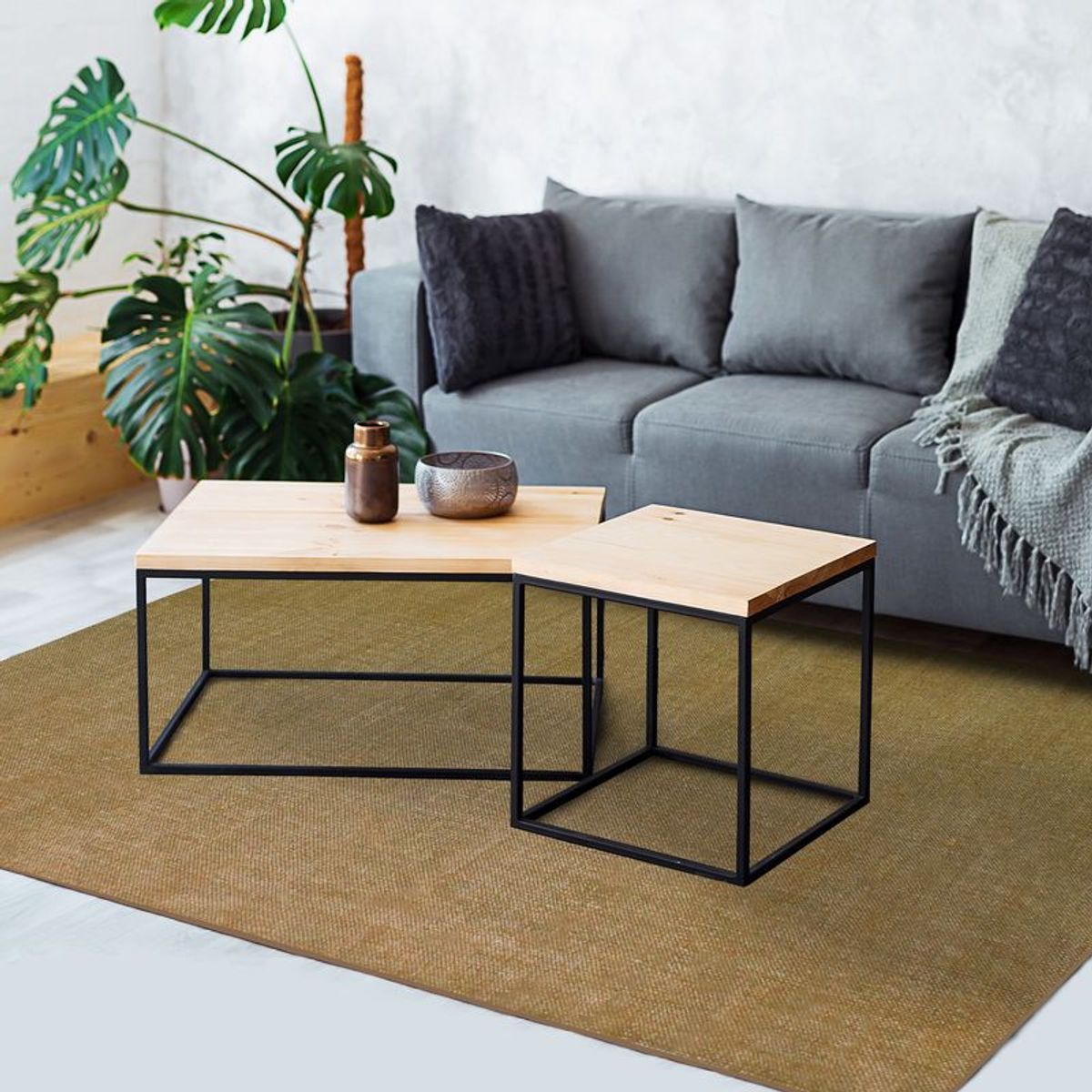 VINTAGE USED - Tapis effet délavé beige naturel 160x230 | Leroy Merlin