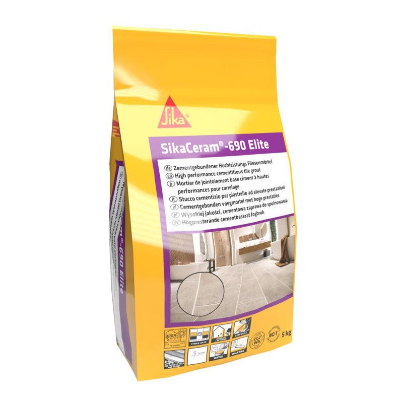 SikaCeram-690 Elite - Mortier de jointoiement à base de ciment - Sika - Pergamon | Bricoman