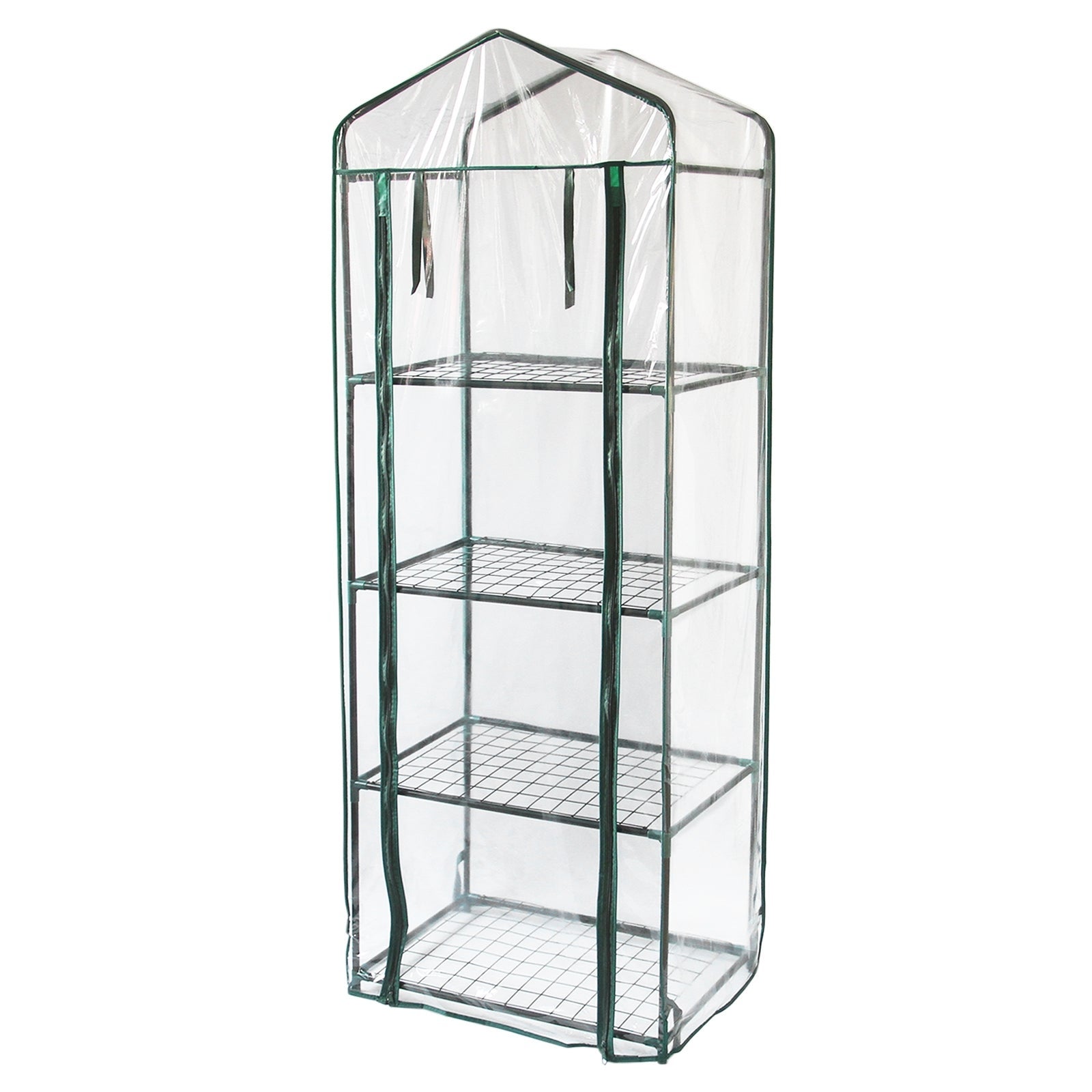 Mini Invernadero de 4 niveles PVC Transparente Cubierta Impermeable ...