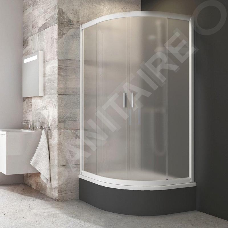 Ravak Blix - Cabine de douche quart de rond en quatre parties BLCP4-80 ...