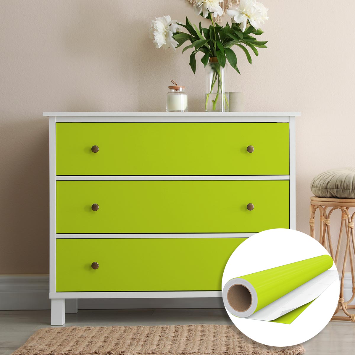 Rollo adhesivo para muebles por metros - 40 colores disponibles ...