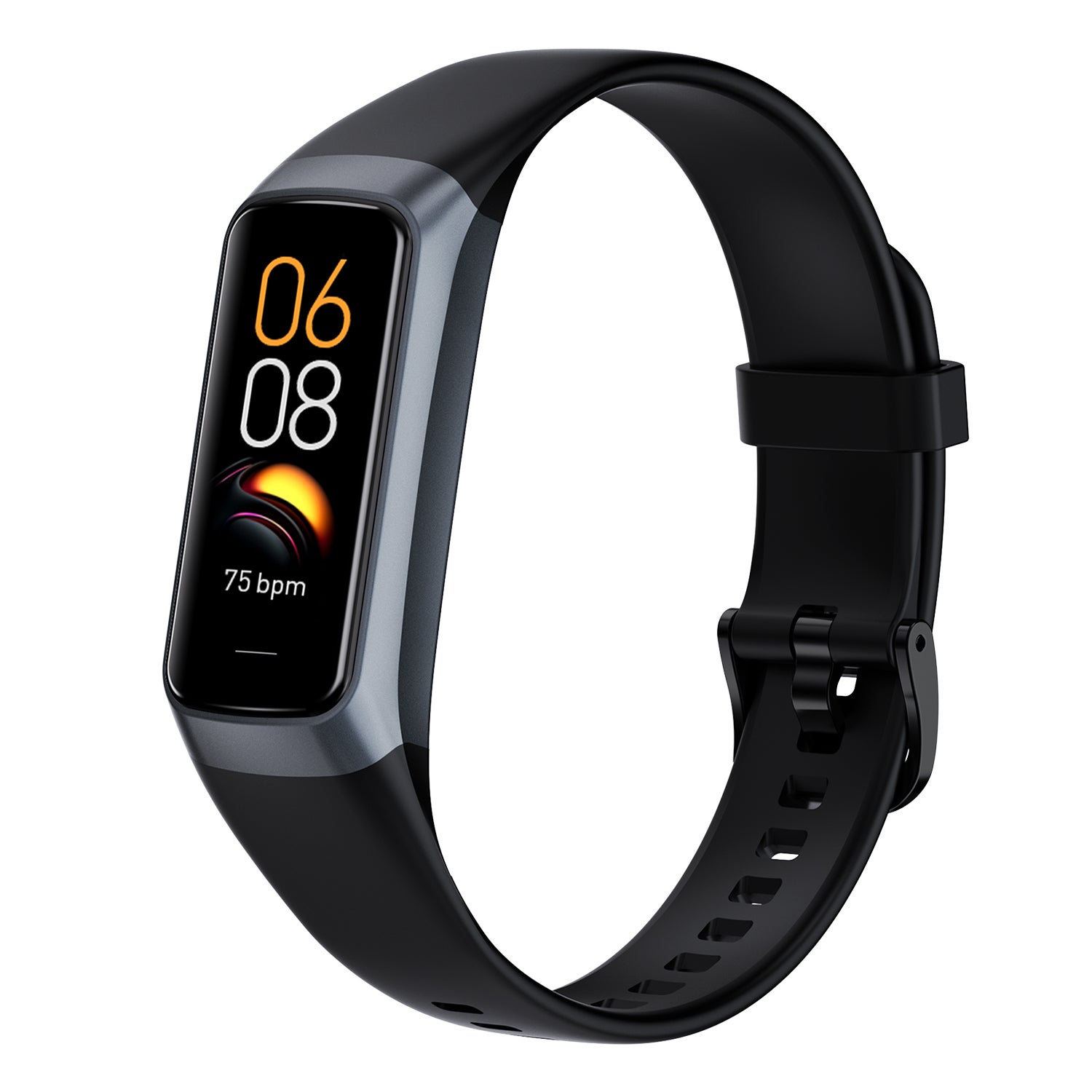 Smartwatch with Heart Rate and Blood Pressure Monitor Black | Leroy Merlin
