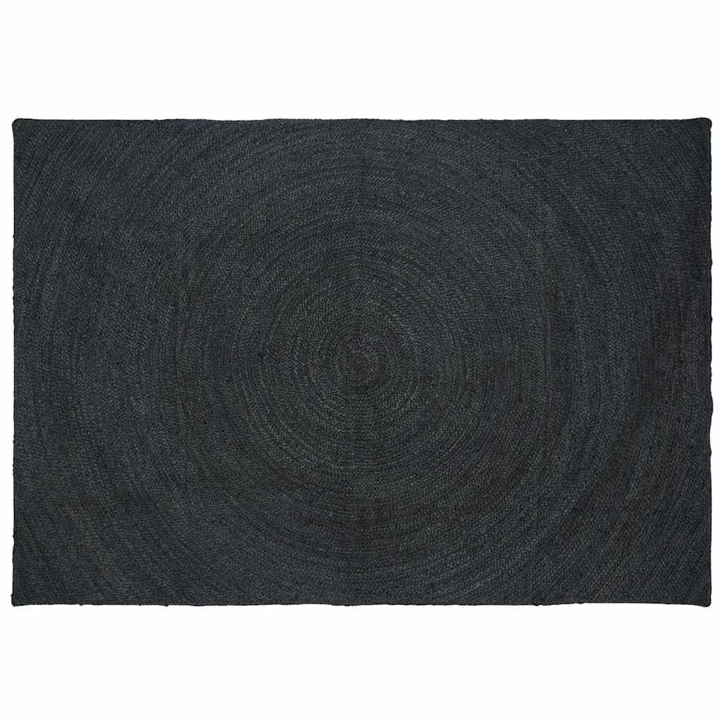 Alfombras de área Rectangular Gris oscuro 160 x 230 cm yute | Leroy Merlin