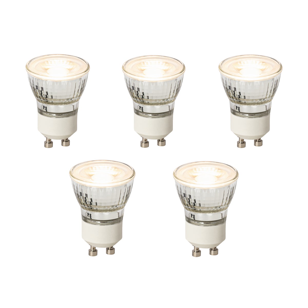 Juego de 5 Lámpara LED GU10 regulable 35 mm 4W 200 lm 2700K | Leroy Merlin