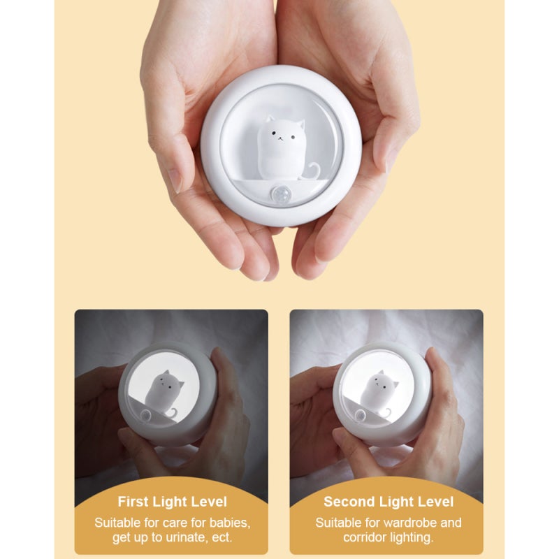 Luz de noche,Sensor de movimiento humano creativo, luz ambiental con ...