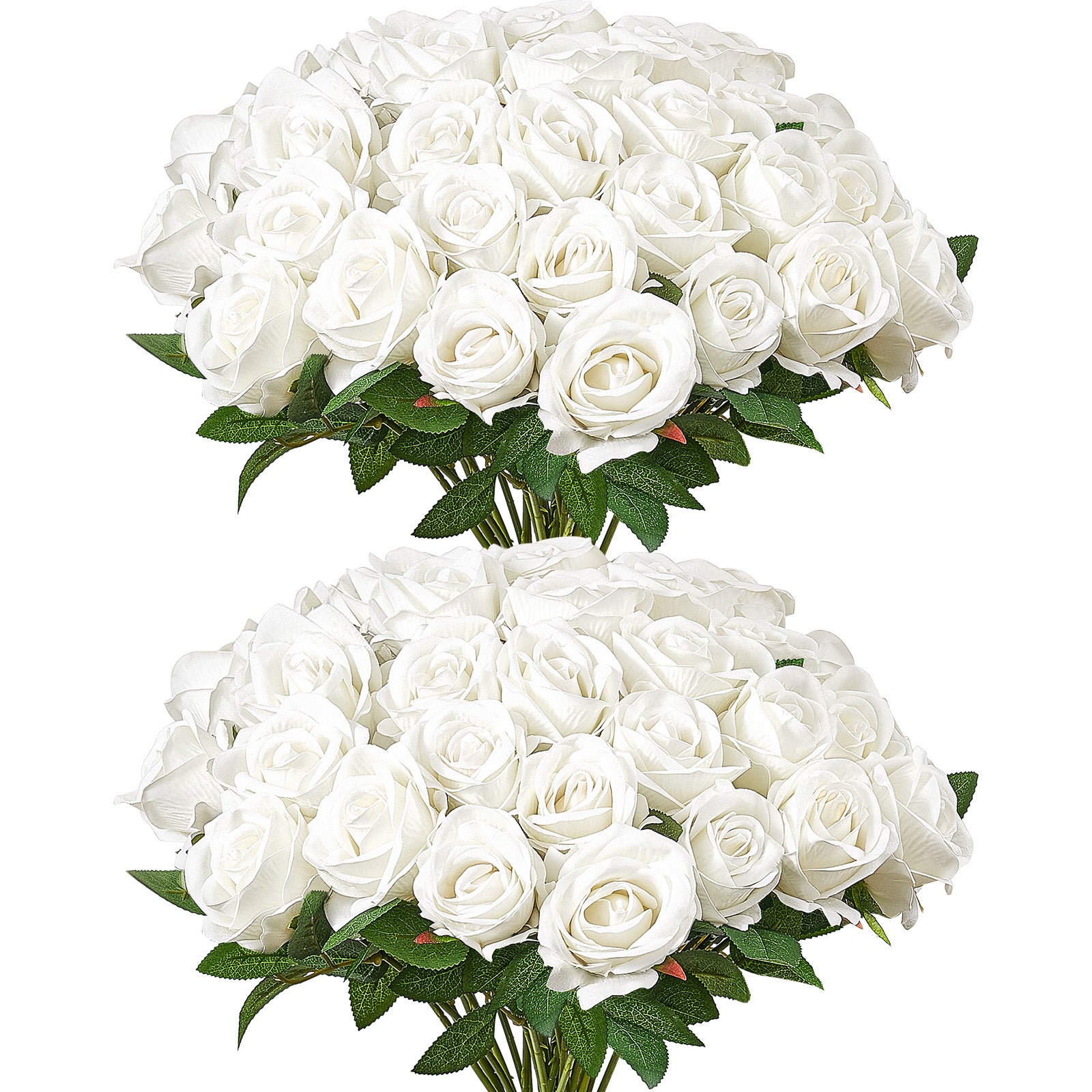Roses Artificielles VEVOR Lot de 60, Fleurs de 508 mm avec Tête de Rose 70 mm, Aspect Réaliste ...