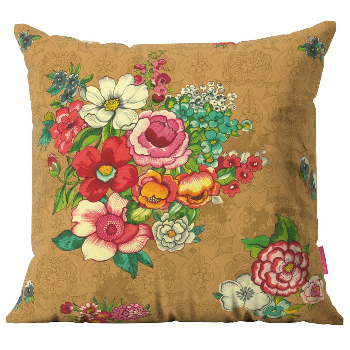 Housse de coussin extérieur HANAMI tabac 45x45 cm | Leroy Merlin