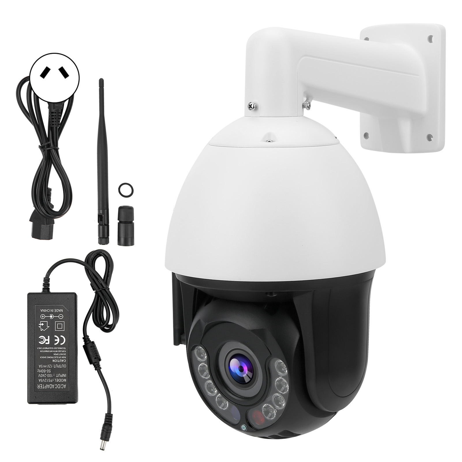 Caméra ptz wifi 1080p ai auto tracking zoom 30x vision nocturne couleur ...