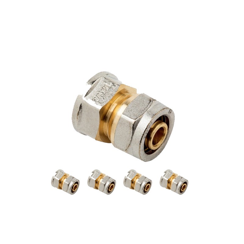 Lot de 5 Raccord femelle 3/4'' pour tube de compression multicouche 20 mm, sans machine à sertir ...