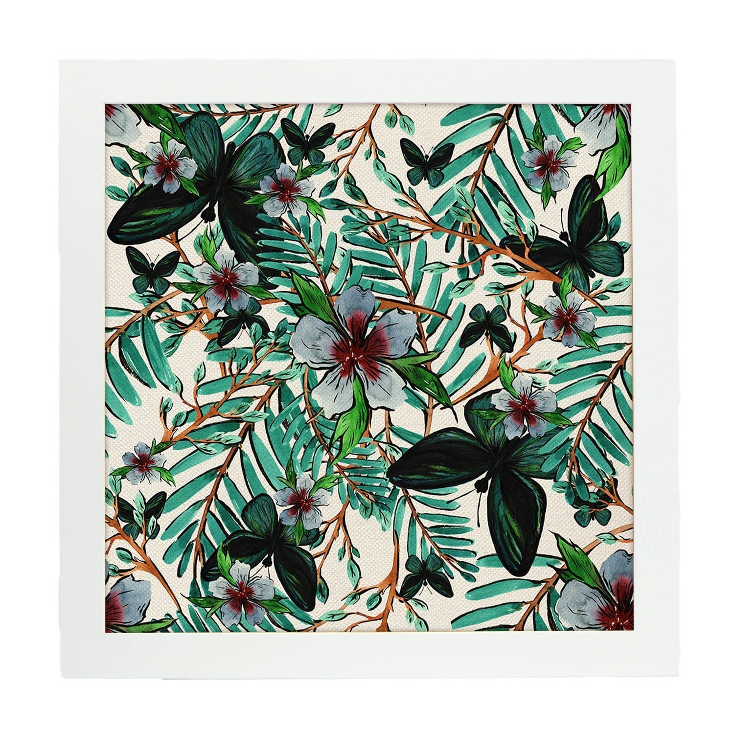 Affiche De Fleur Et De Nature. Color Spring Square Lamina, Illustrée De ...