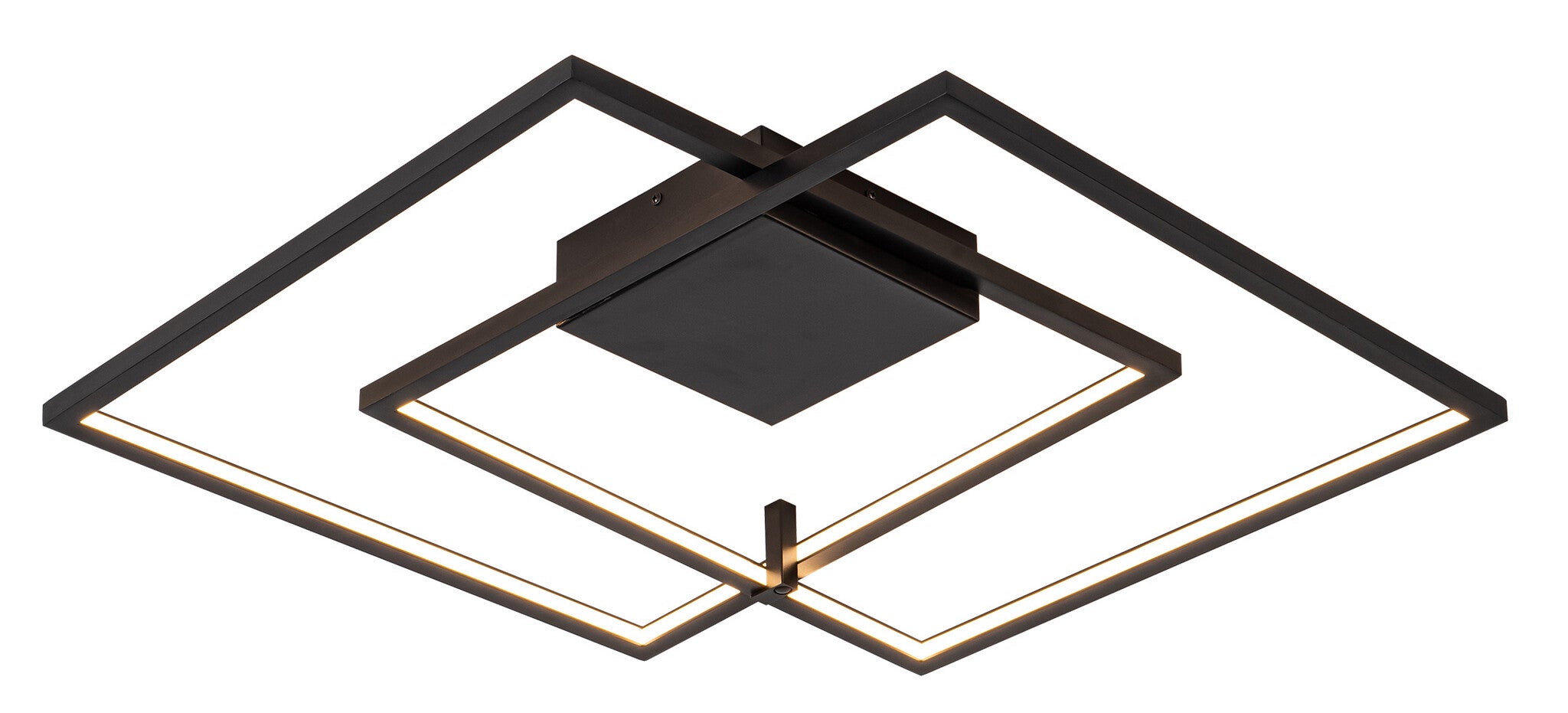 NORI LED 56W 3000K noir 675x615x60 variable | Leroy Merlin