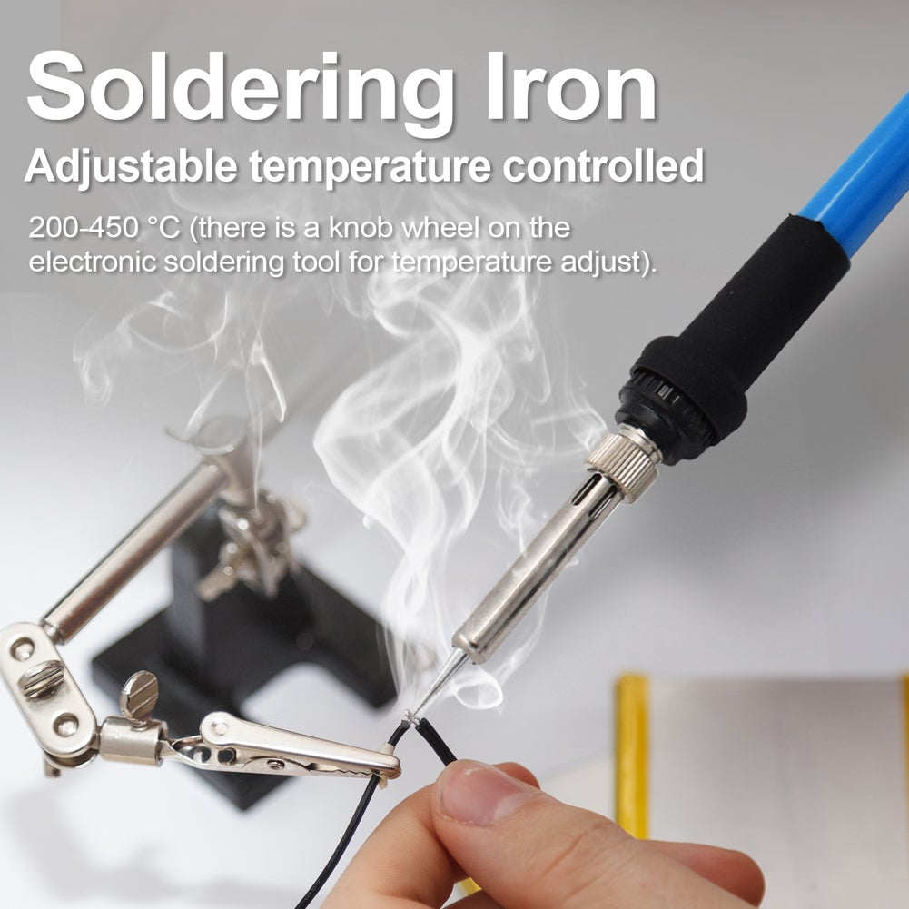 Portátil soldador eléctrico 60W temperatura ajustable Electric Solder ...