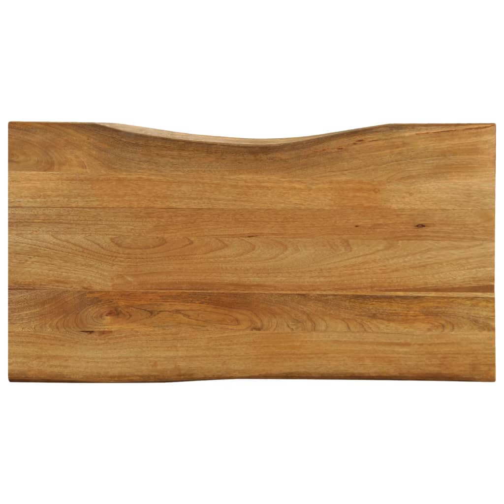 Tablero de mesa borde natural madera maciza mango 100x60x3,8 cm | Leroy ...