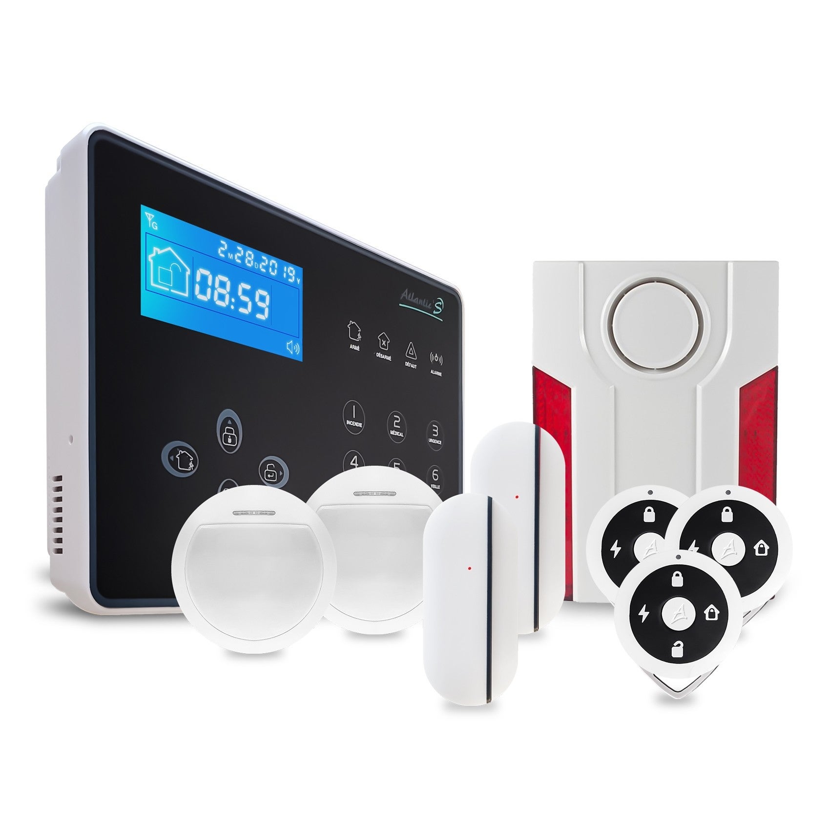 Pack alarme sans fil NEOS Kit 2 (MD-334R) | Leroy Merlin