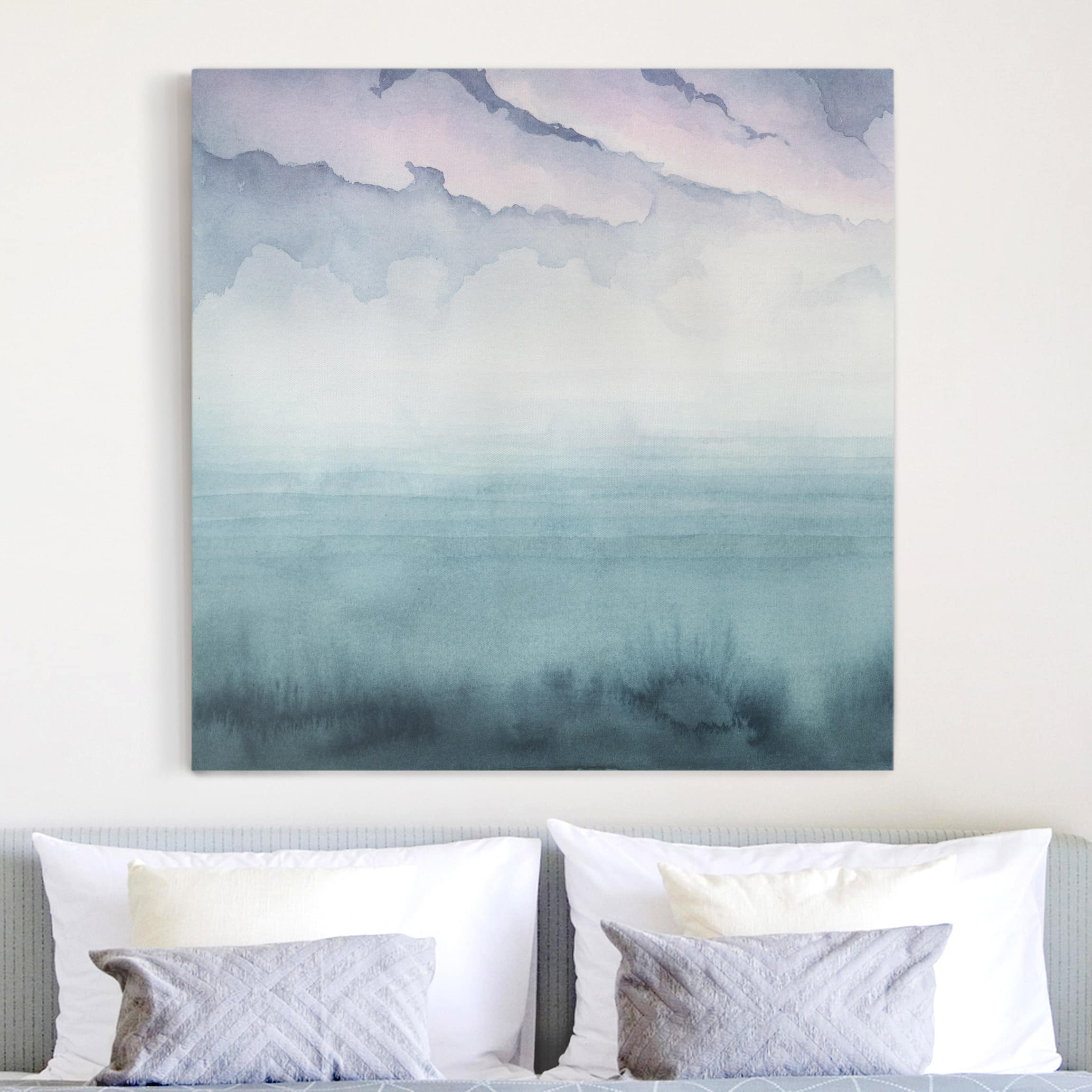 Lienzo cuadro en lienzo bastidor impresion en lienzo turquesa paisaje ...