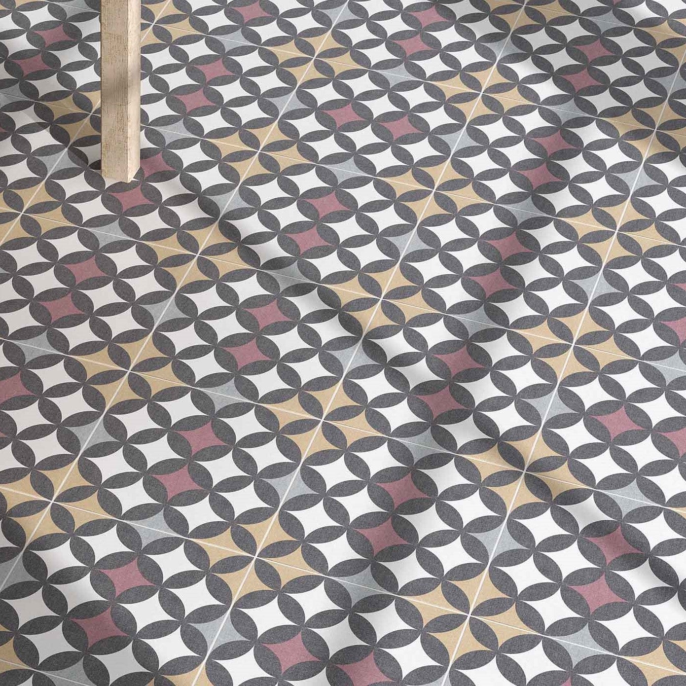 Carrelage premium effect ciment mat Santiago 20x20 cm | Leroy Merlin