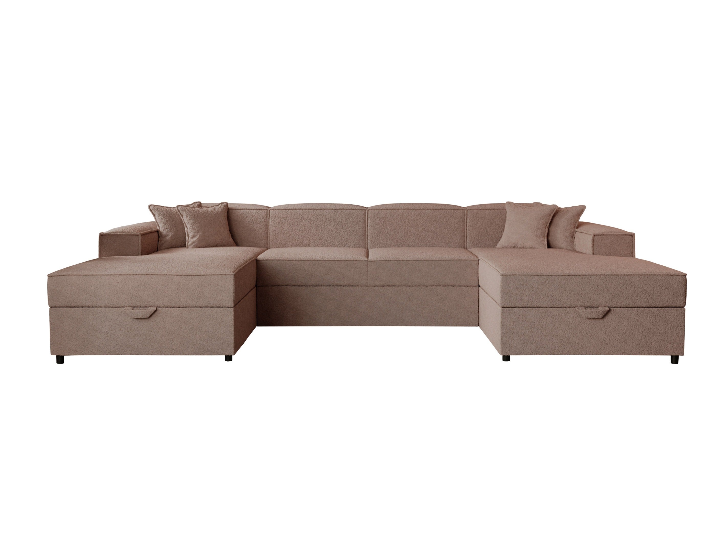 Canapé d'angle Clovis 115, Marron, Disponible, 320x166x79cm | Leroy Merlin