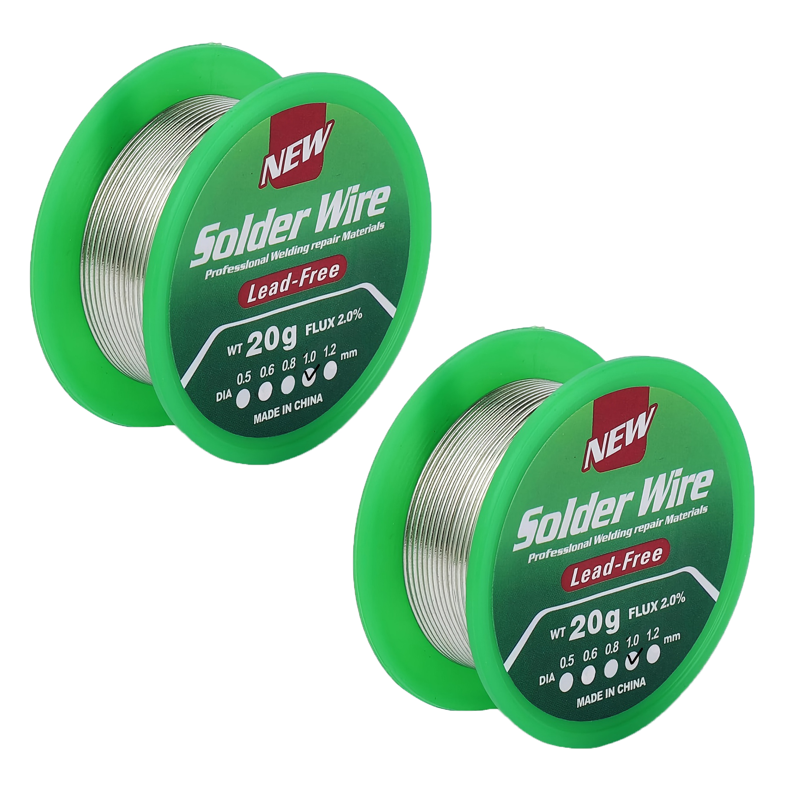 Rollos de hilo de soldadura sin plomo Núcleo de colofonia fundente para ...