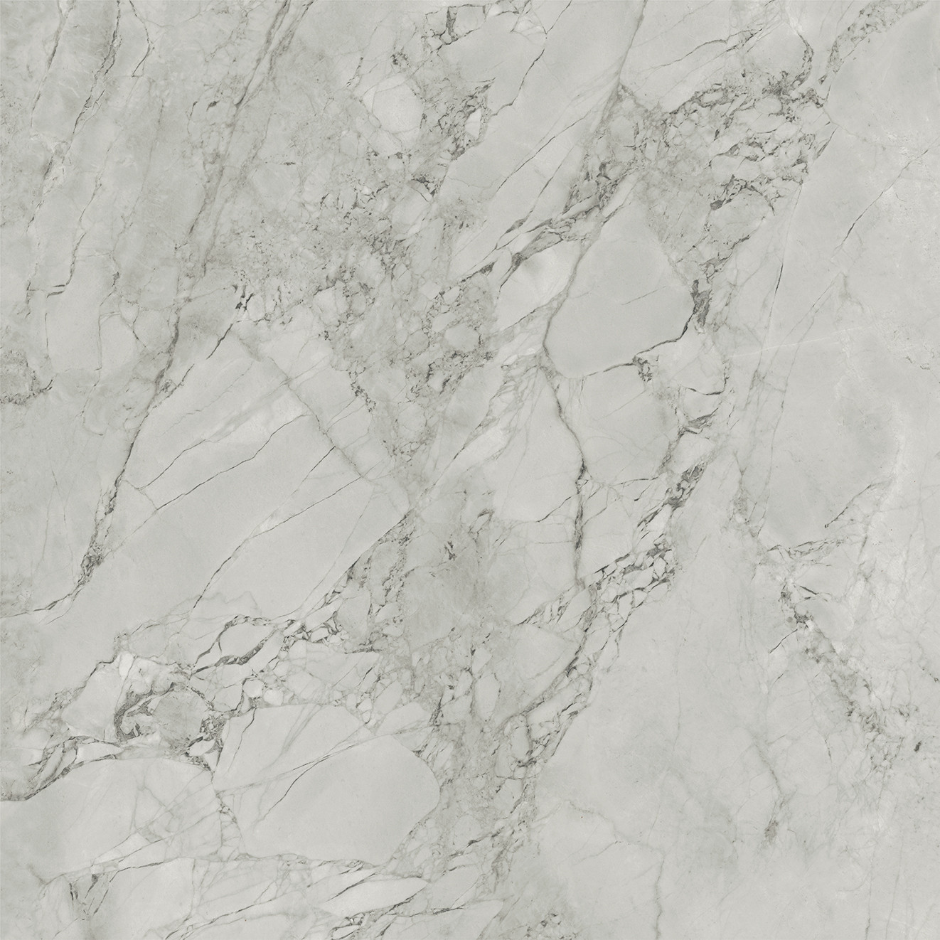 Carrelage sol / mur effet marbre gris 120X120 cm - SCULTOREA Foam grey ...