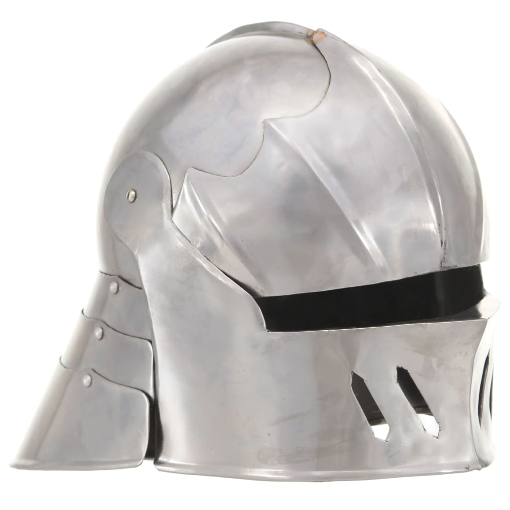 Casque de chevalier médiéval antique pour GN Argenté Acier | Leroy Merlin