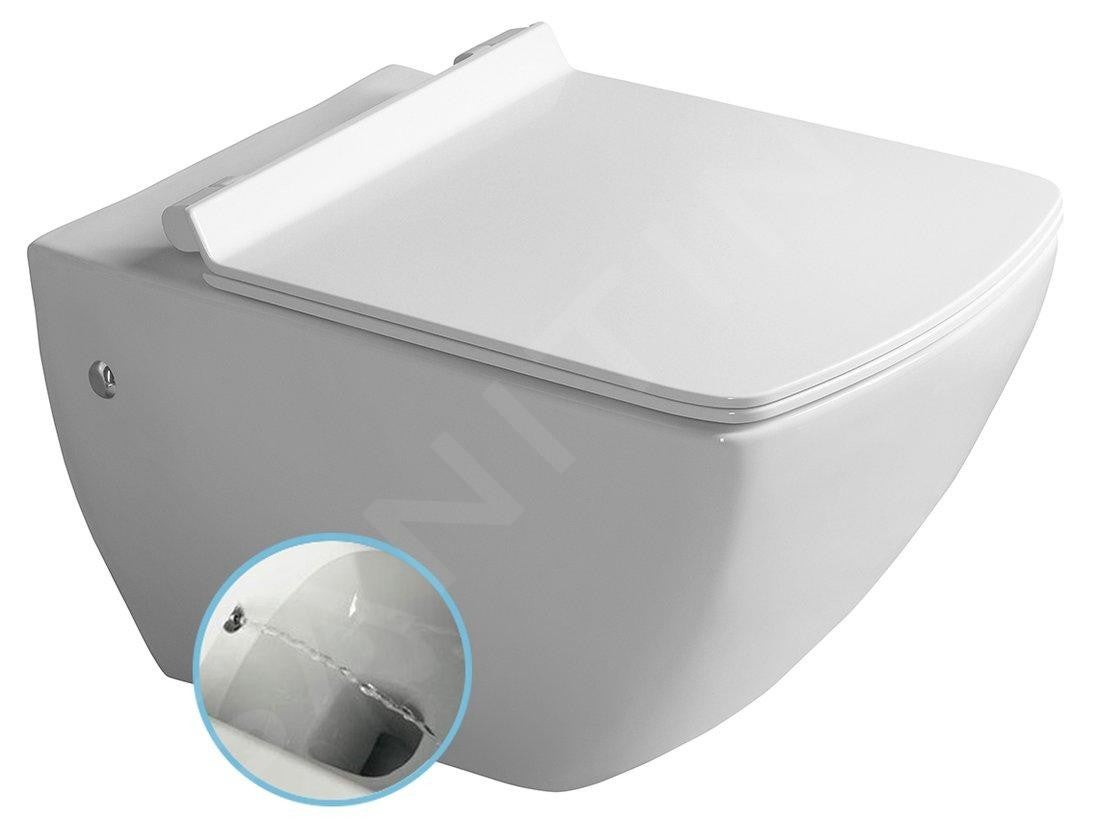 Sapho Isvea Purity - WC suspendu avec douchette de bidet, blanc ...
