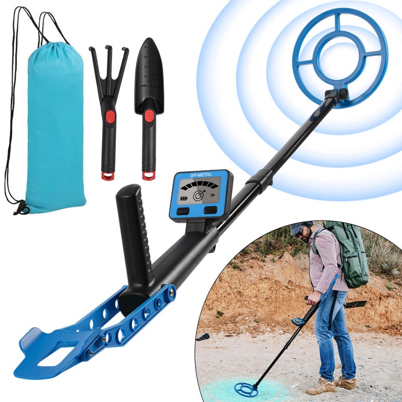 Détecteur métaux étanche, bobine de 7", détecteur d'or rechargeable ...