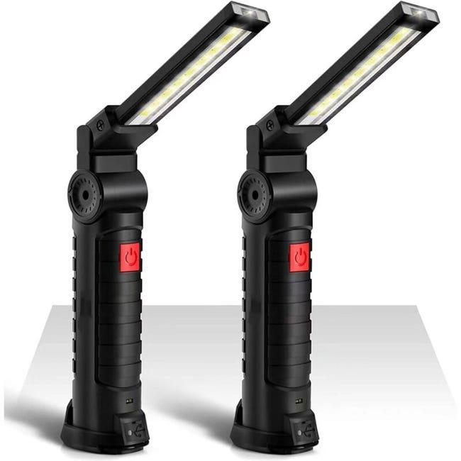 2 luces de trabajo COB, luz LED ultrabrillante de 800 LM, lámpara de ...