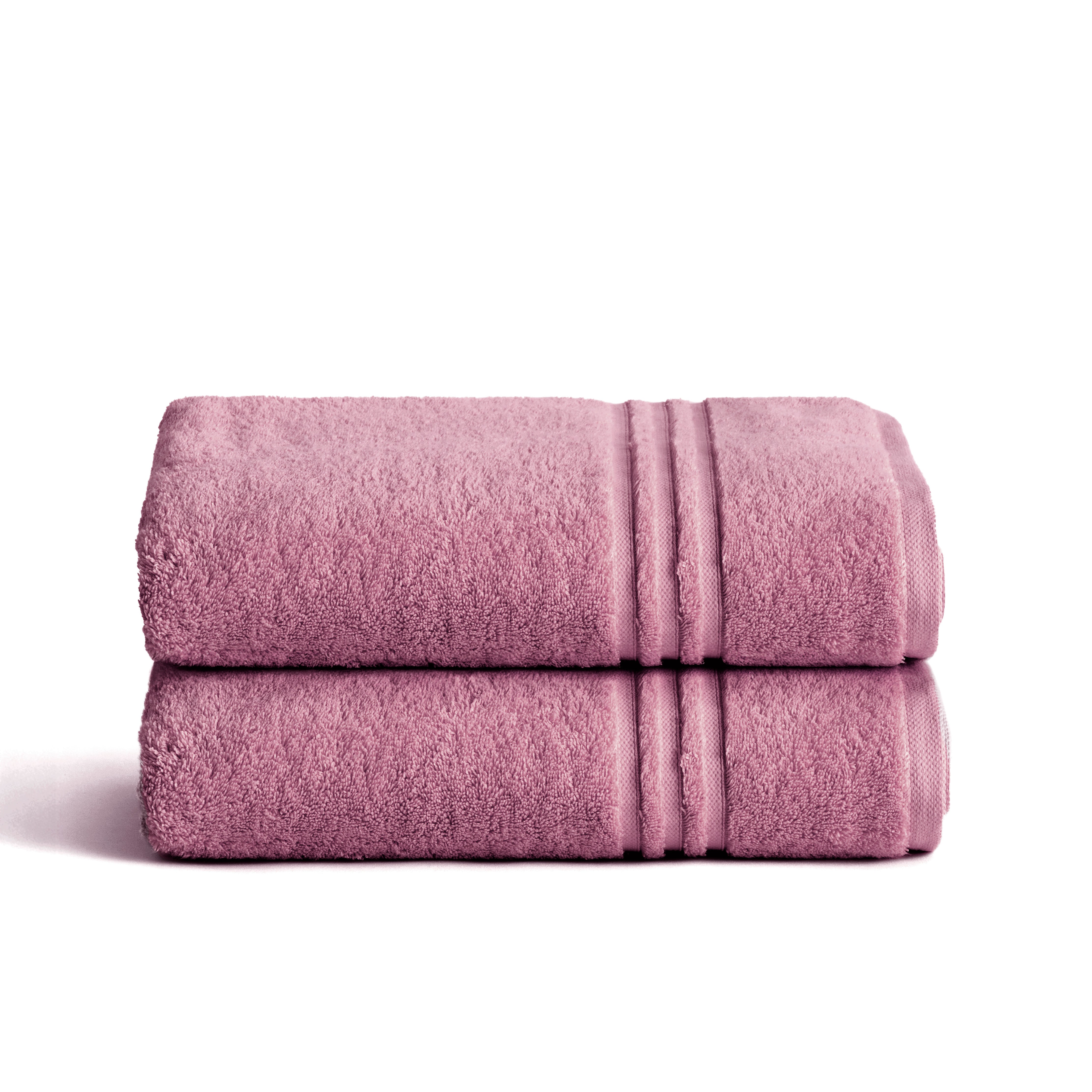 Jeu de 2 serviettes de toilette Premium 700 g/m² - Rose - 30 x 50 cm ...