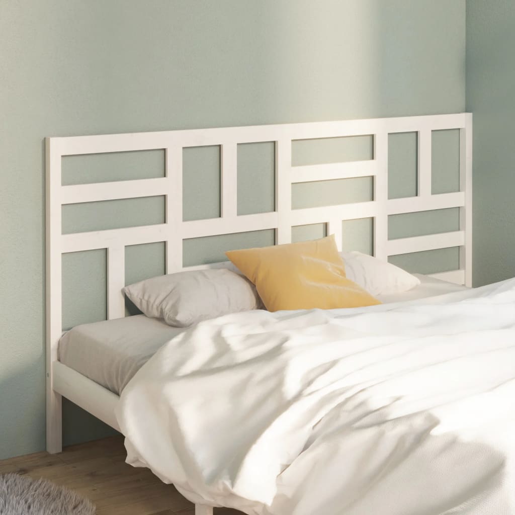Tête de lit blanche 206x4x104 cm Bois de pin massif - COMFORTXL | Leroy ...