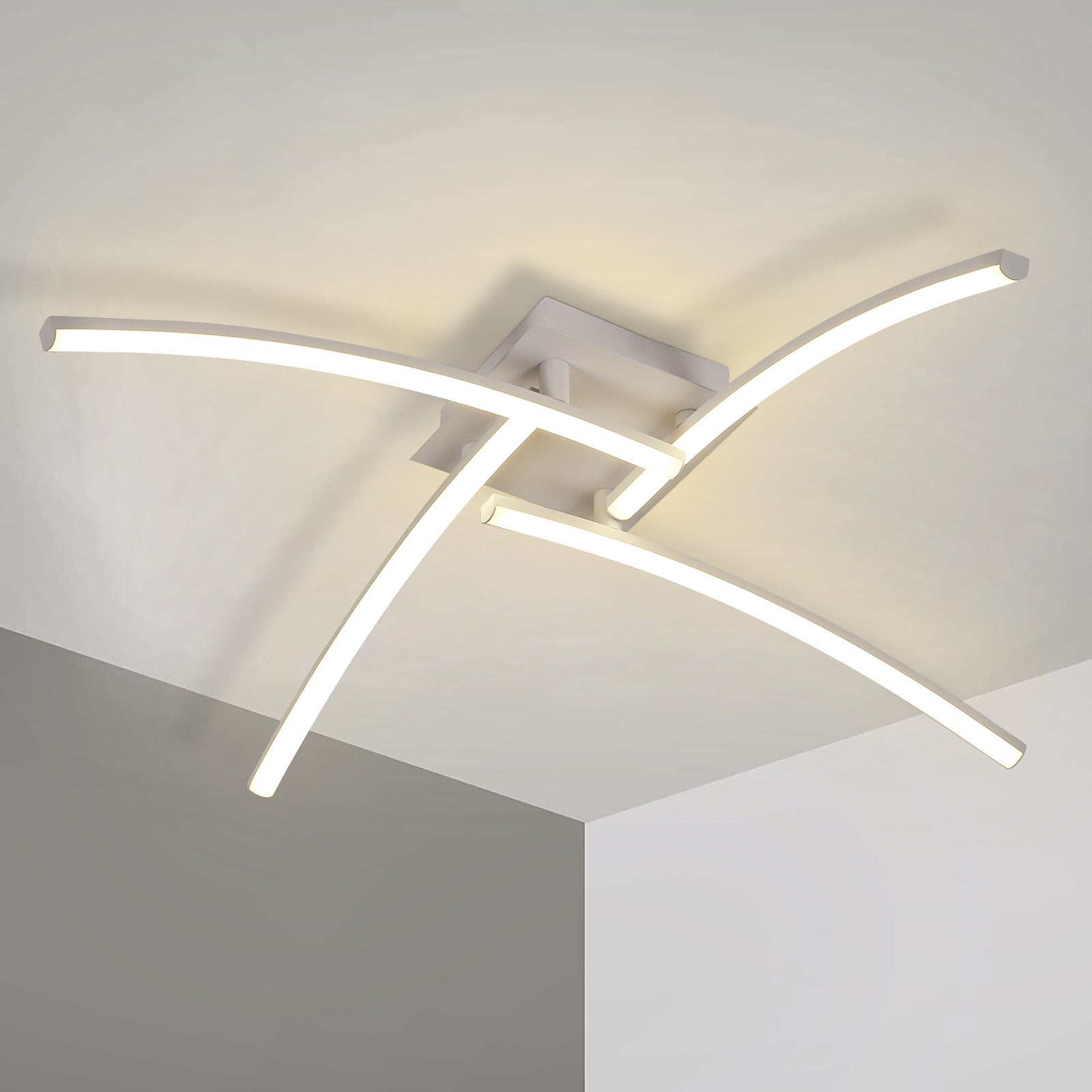 COMELY Plafonnier LED Design Vague Ø60 cm 24W 3000 lm 4000K, Luminaire ...