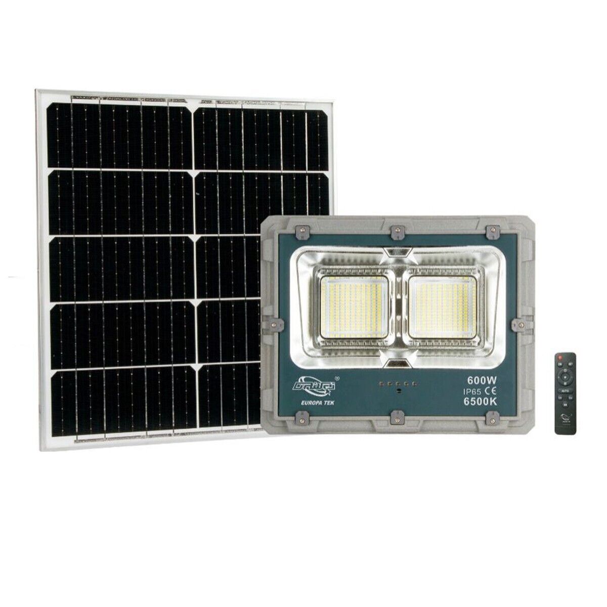 FOCO LED CON PANEL SOLAR LUZ FRÍA FOCO LED HOGAR JARDÍN EXTERIOR 600W ...